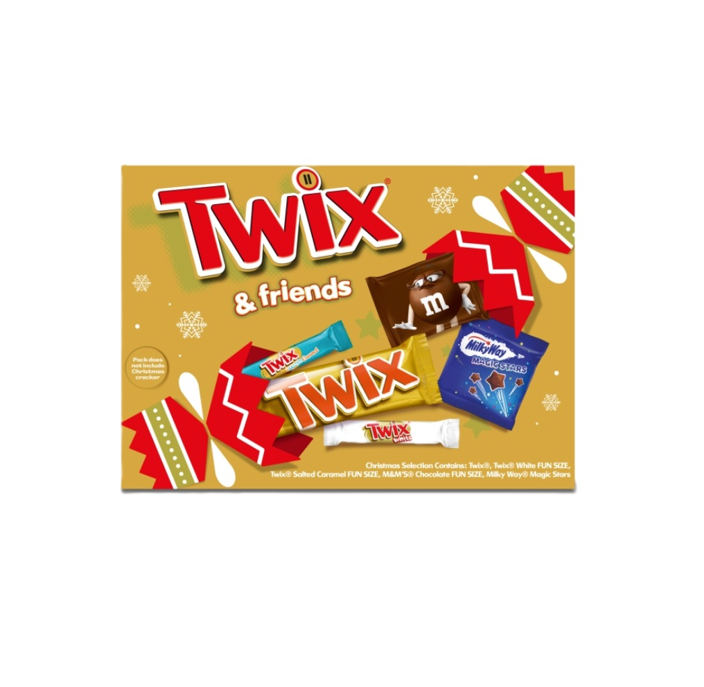 Twix and Friends Chocolate Medium Christmas Selection Box 140g ...